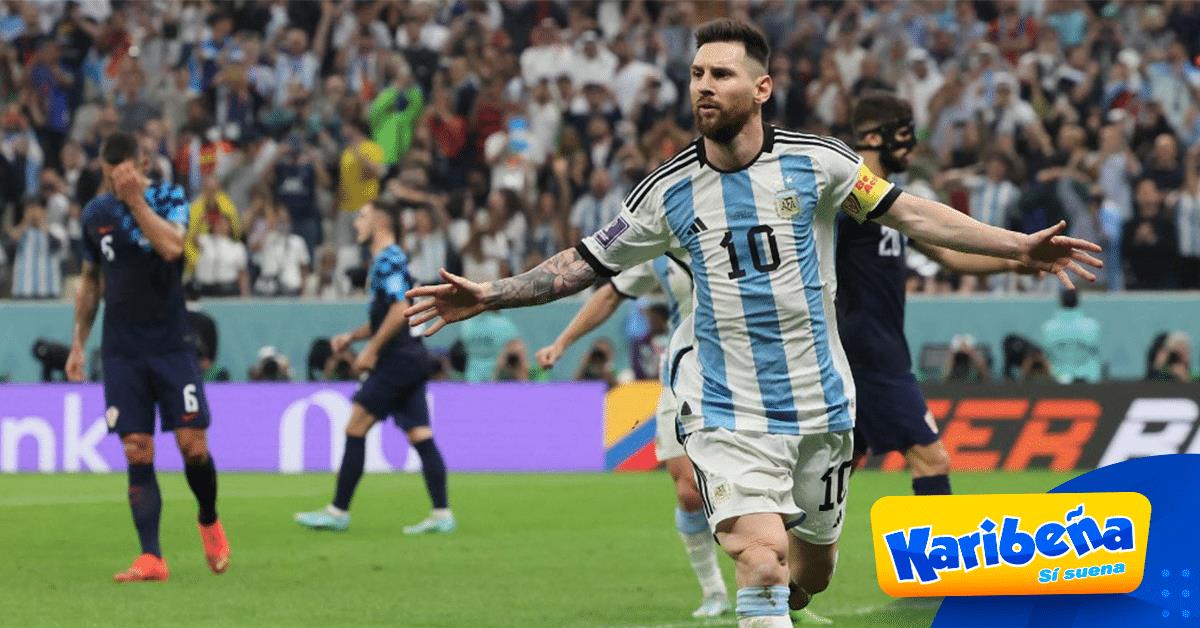 Reportera conmueve a Messi tras clasificar a la final del Mundial ...