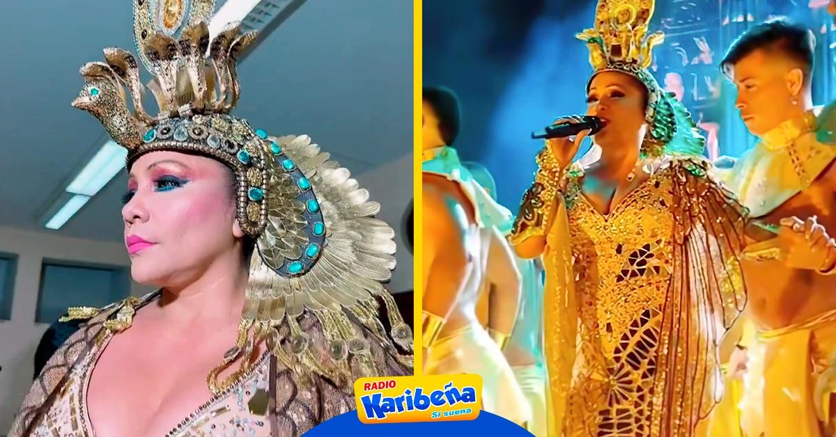 ¡Espectacular! Marisol impactó con su vestuario en su concierto por sus ...