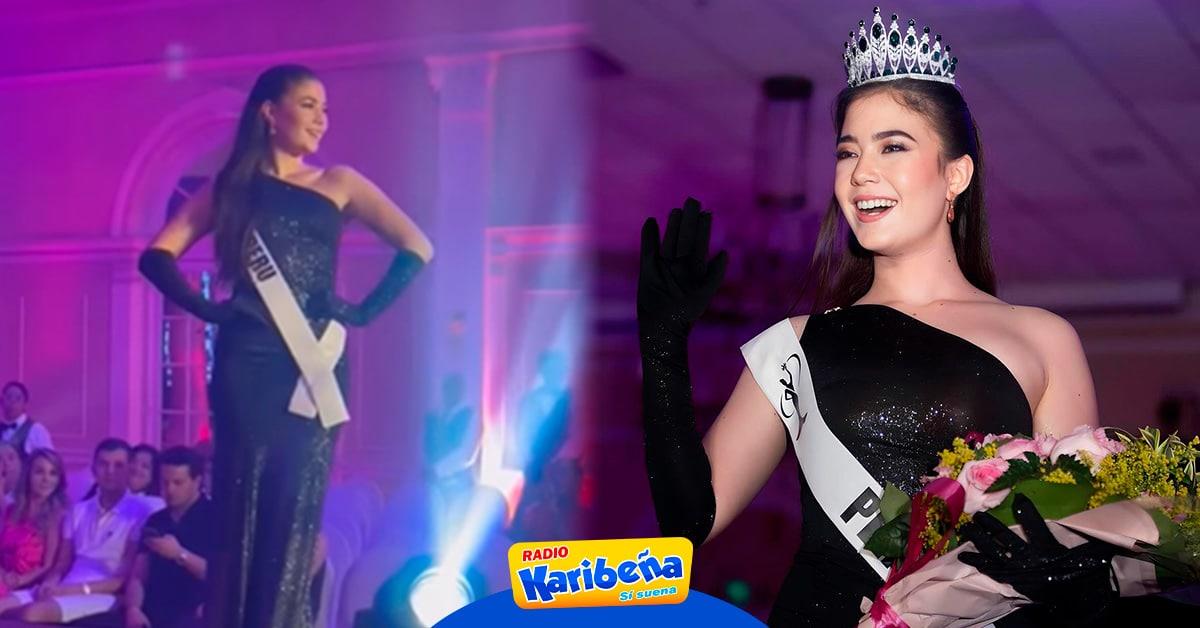 ¡Con elegancia y estilo! Kyara Villanella es premiada por Mejor Pasarela en el Miss Teen ...