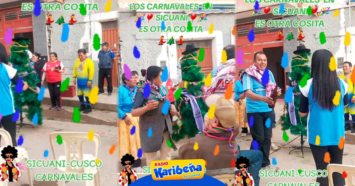 ¡Árbol de Navidad se convierte en yunza! Familia peruana celebra ...