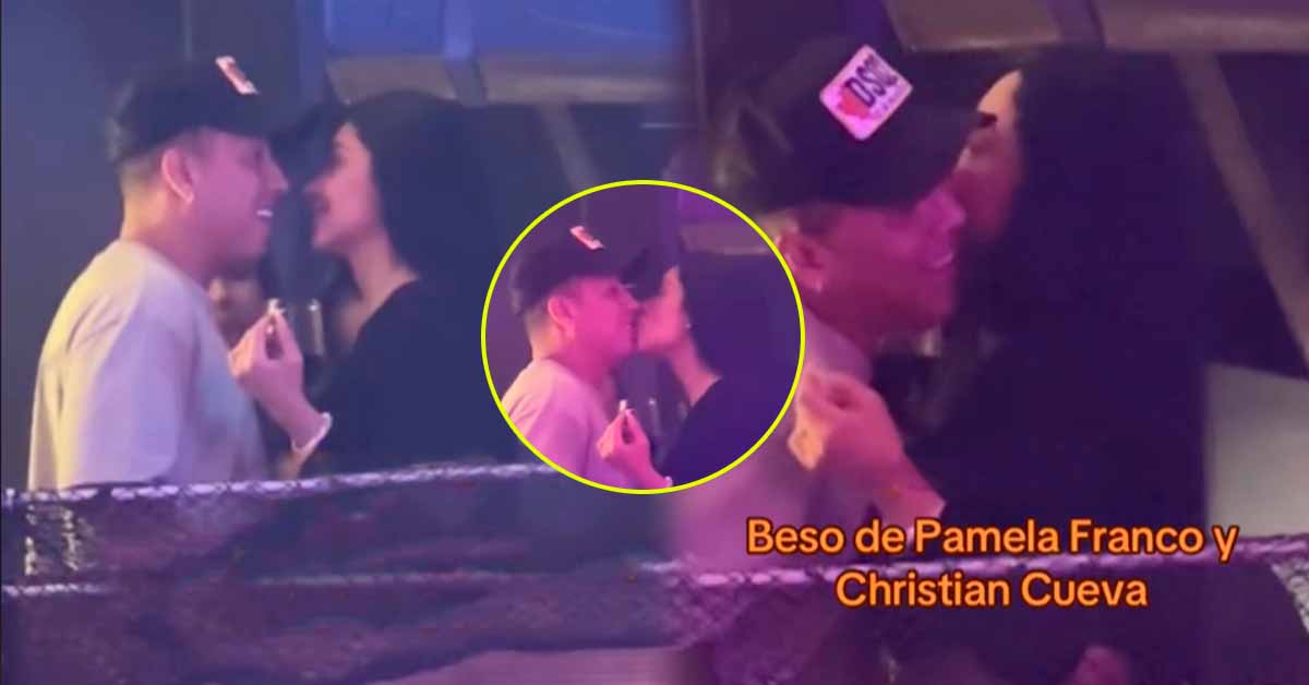 ¡Le dedicó una salsa romántica! Pamela Franco le roba un beso a Christian Cueva en discoteca ...