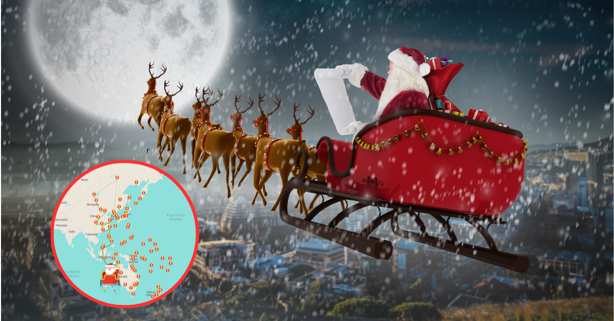 ¡Ya llega la NocheBuena! Sigue el recorrido oficial de Papá Noel EN VIVO este 2024 - Karibeña