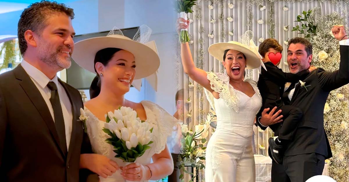 ¡Oficialmente esposos! Natalia Salas y Sergio Coloma se casaron en una ...